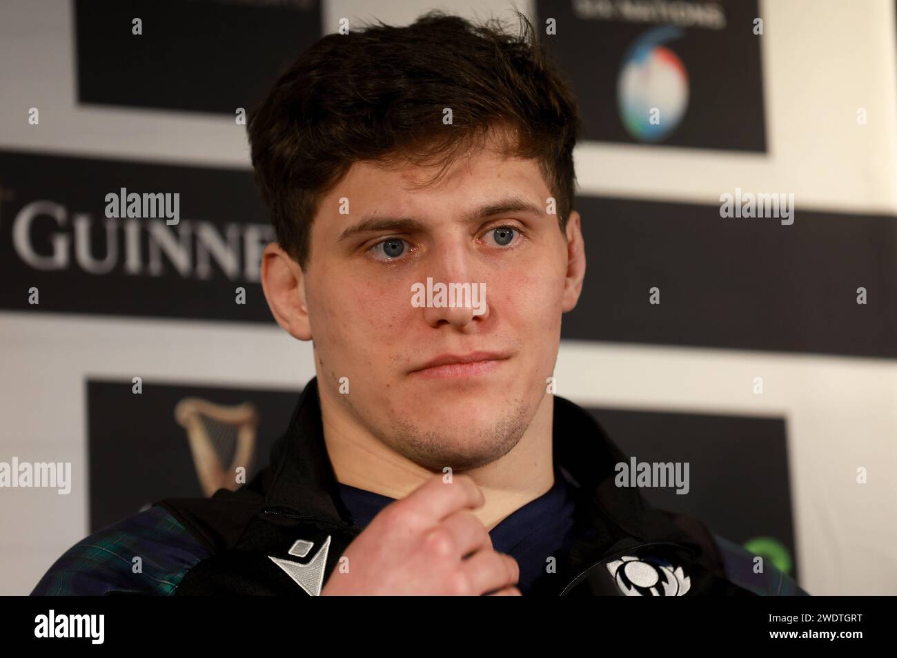Scotland captain Rory Darge during the 2024 Guinness Men's Six Nations ...