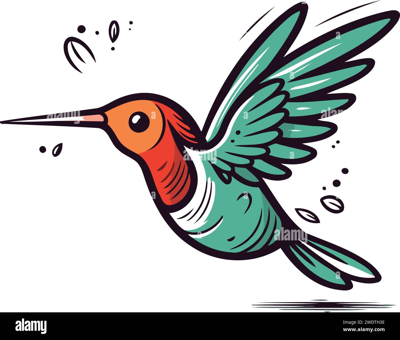 Hummingbird cartoon vector illustration hi-res stock photography and ...
