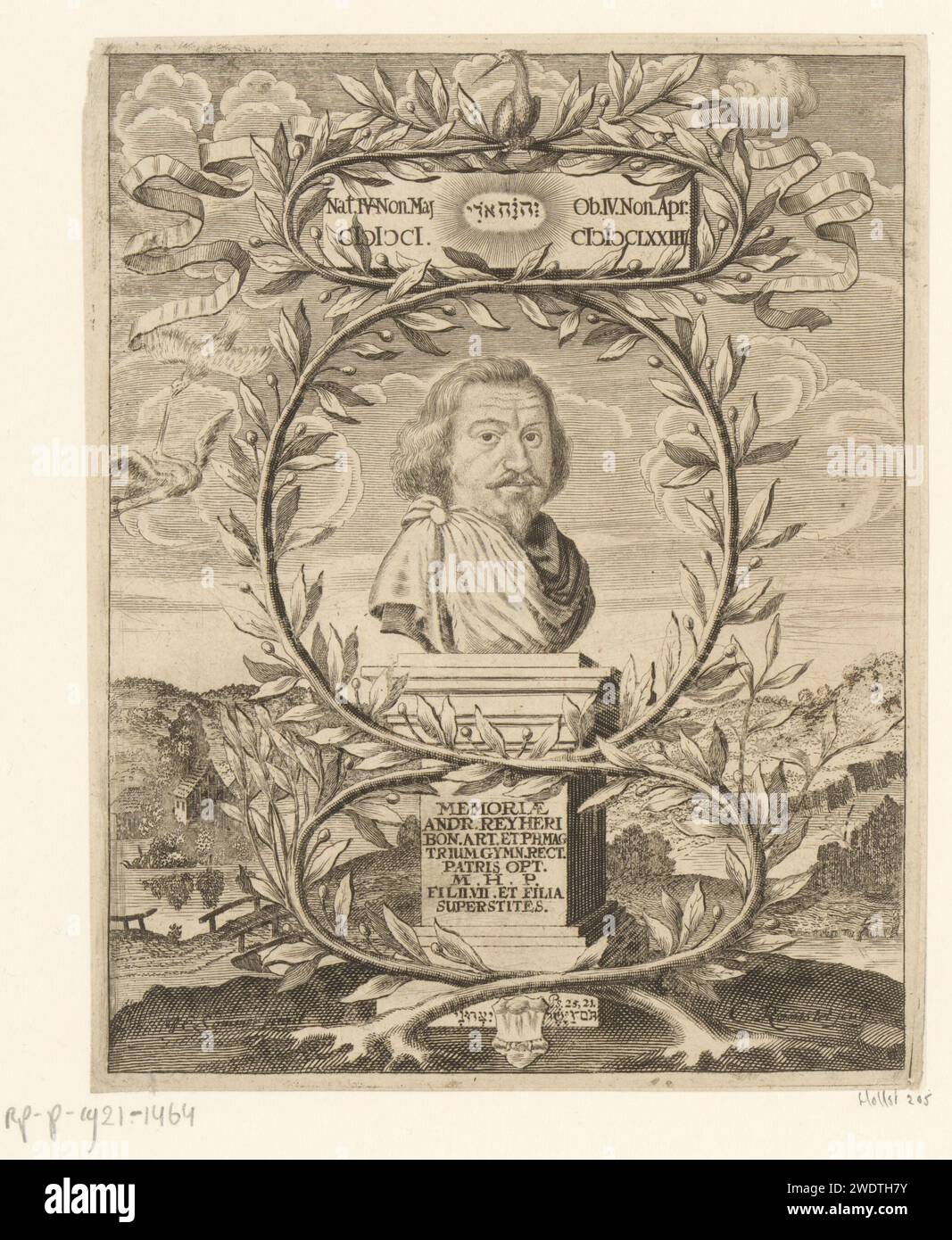 PortraT van Andreas Reyher, Christian Romstet, after Johann Friedr ...