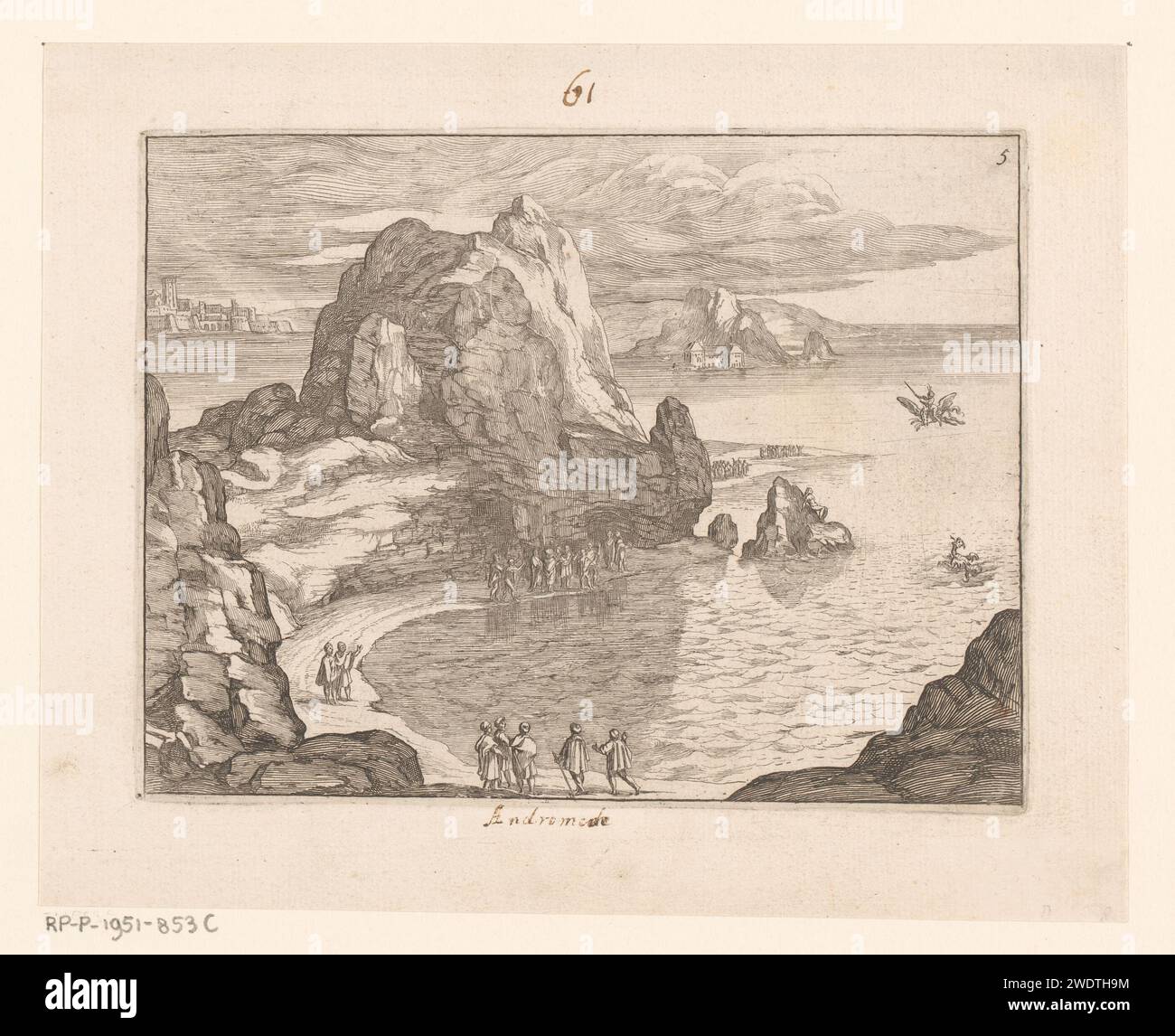 Coastal country chapter Met Perseus en Andromeda, Daniel Rabel, 1588 ...