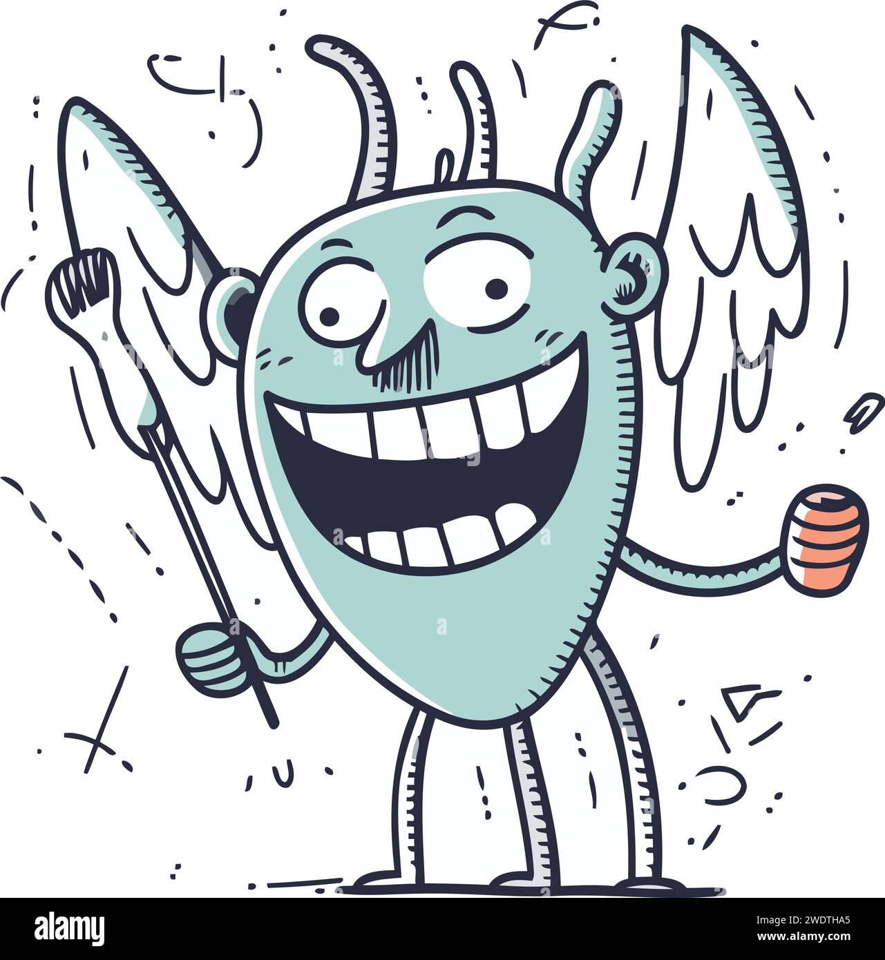 Monster with wings hi-res stock photography and images - Alamy