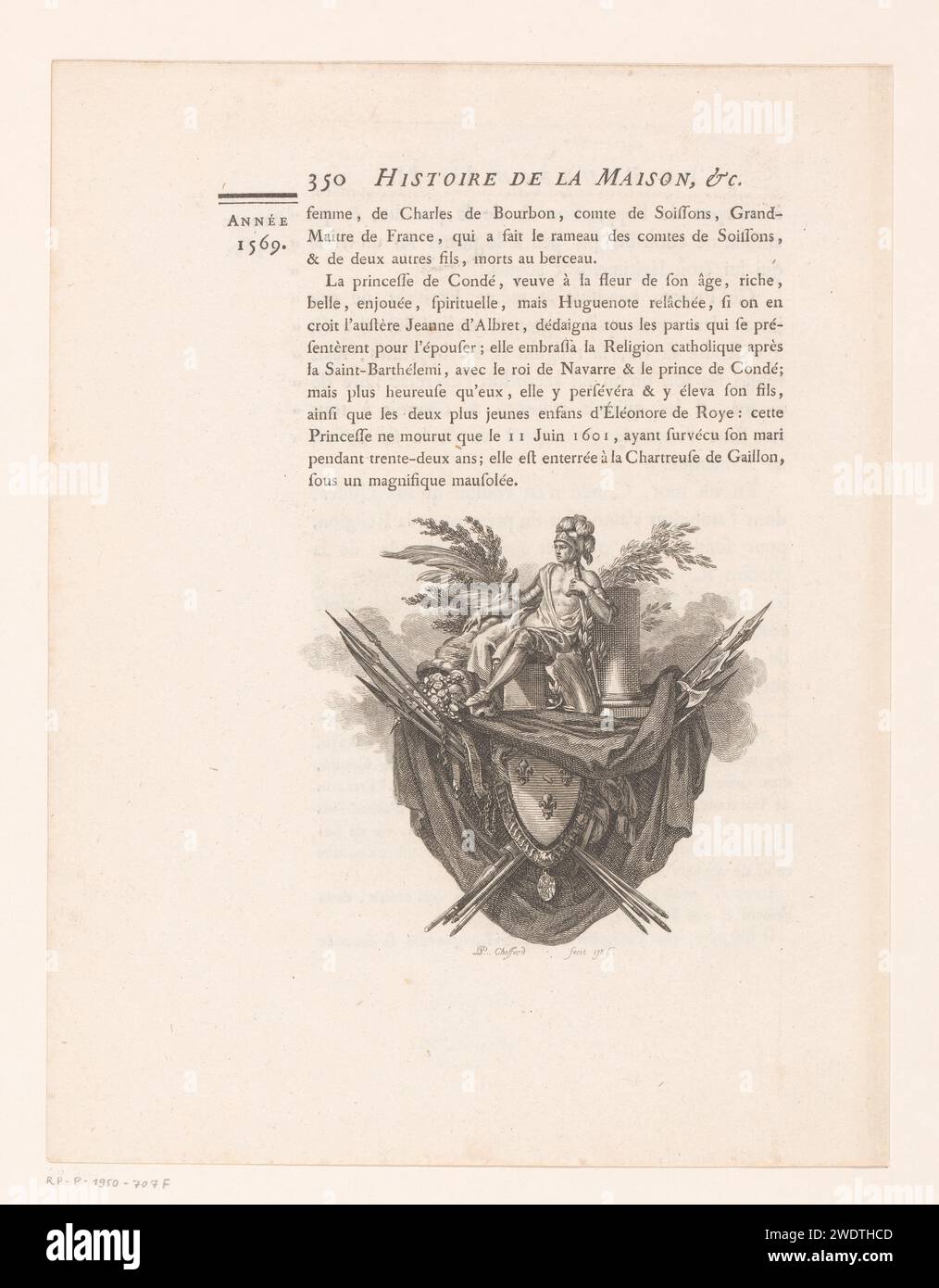 Coat of arms with man in antique costume, Pierre Philippe Choffard ...