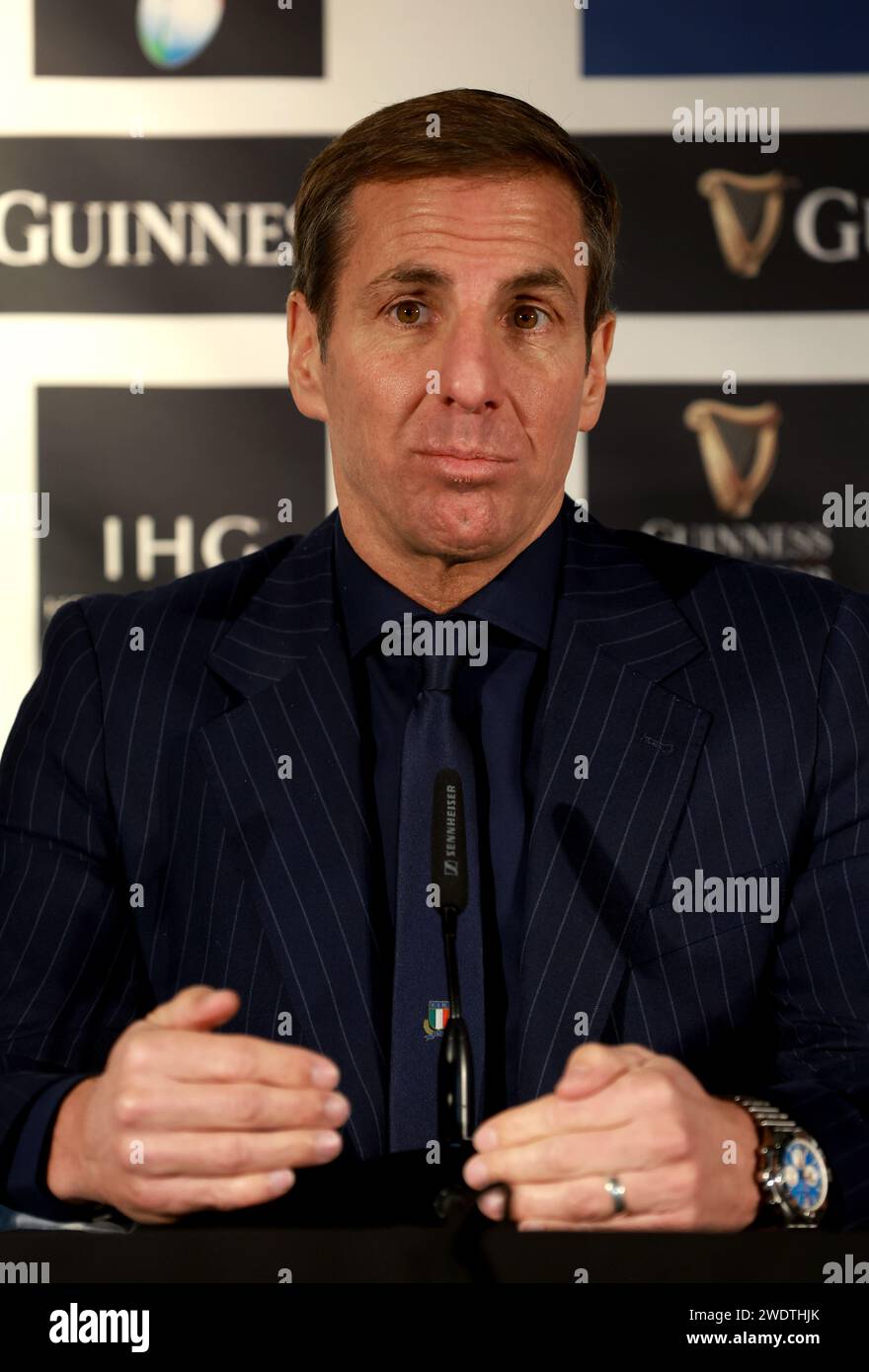 Italy head coach Gonzalo Quesada during the 2024 Guinness Men's Six ...