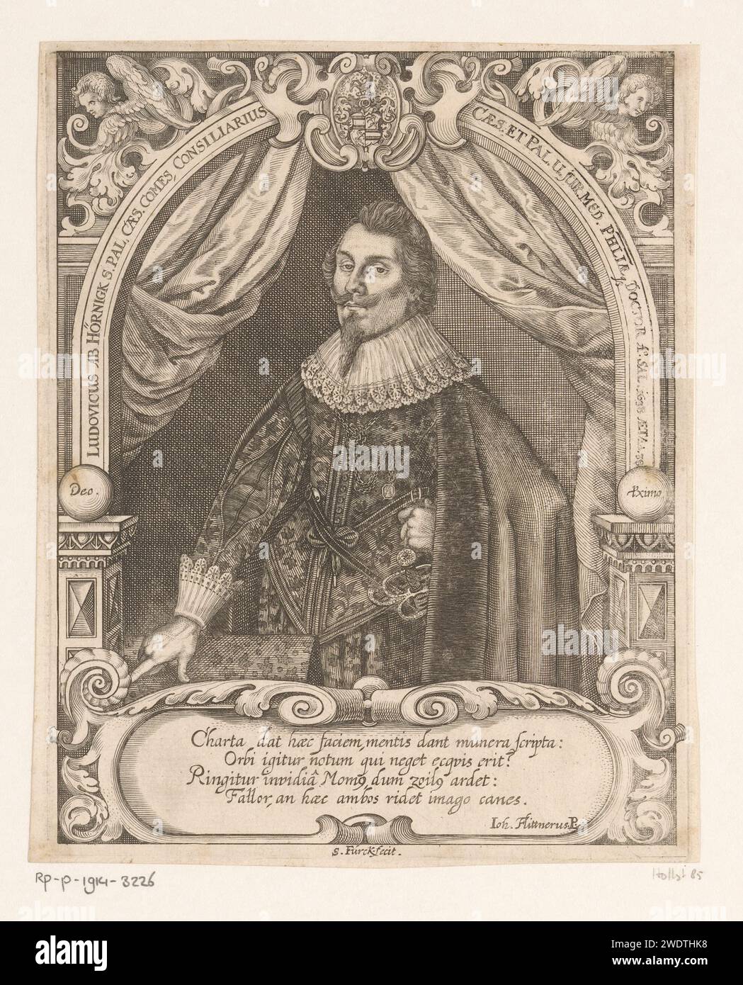 Portrait of Ludwig von Hörnigk at the age of 38, Sebastian Furck, 1638 ...