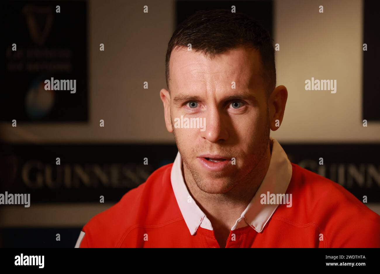 Wales' Gareth Davies during the 2024 Guinness Men's Six Nations Launch at the Guinness ...