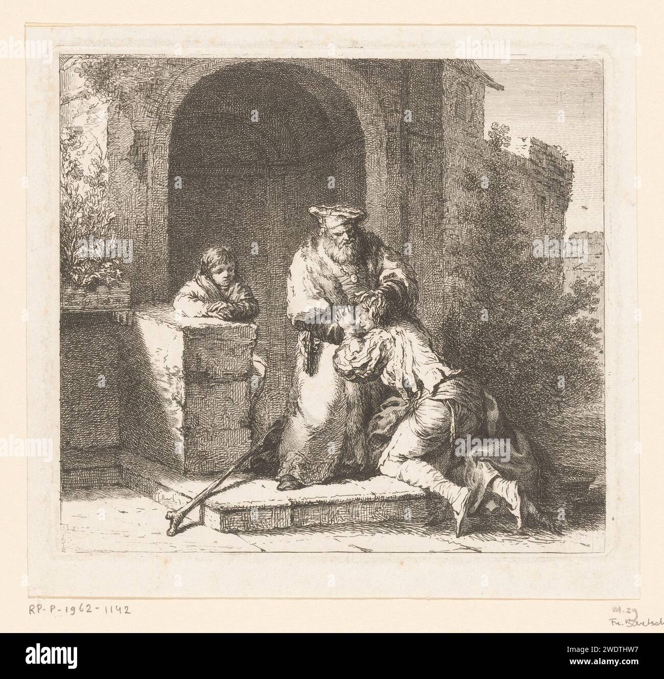 Return of the Lost Son, Adam von Bartsch, after Rembrandt van Rijn ...