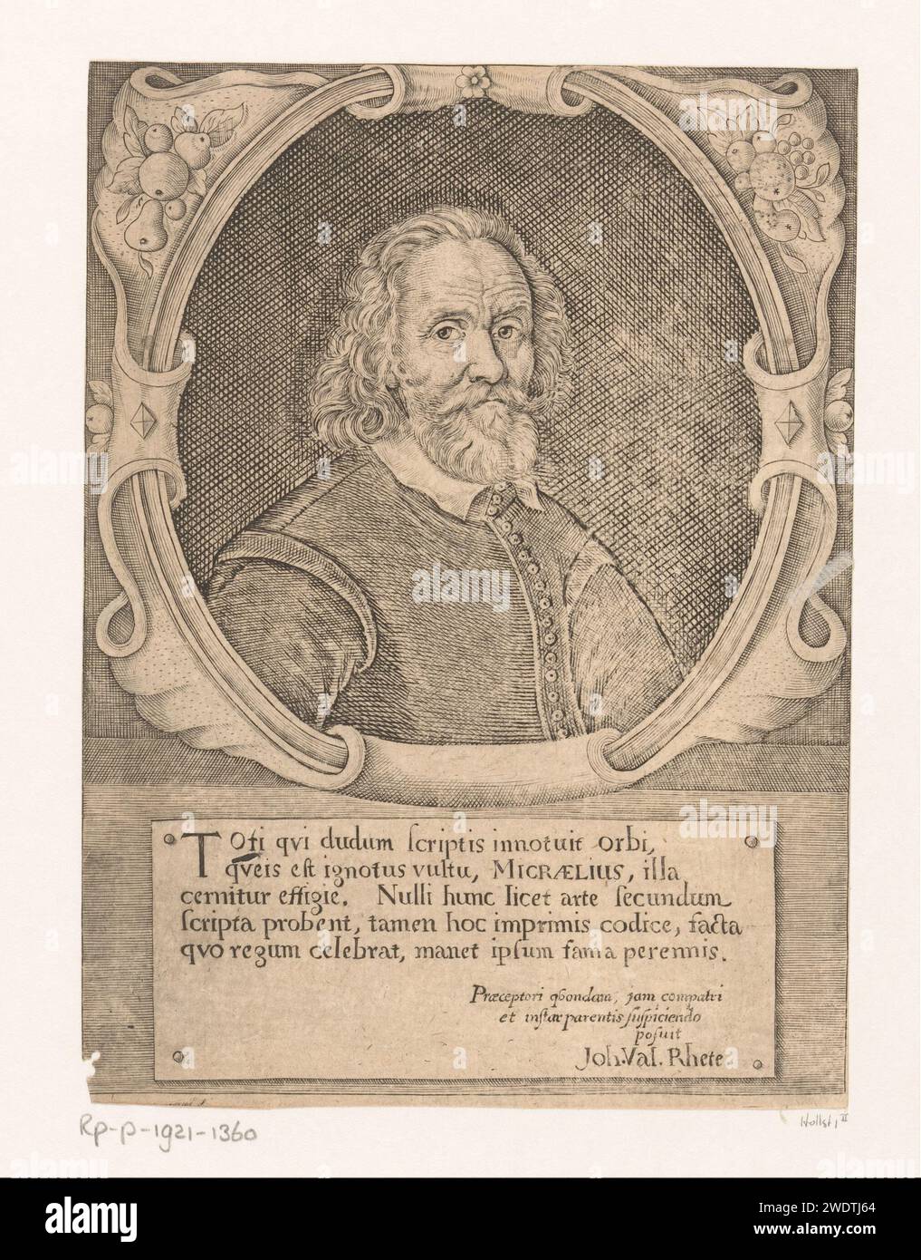 Porter van Johannes Micraelius, Johann Famer, 1607 - 1658 print With ...