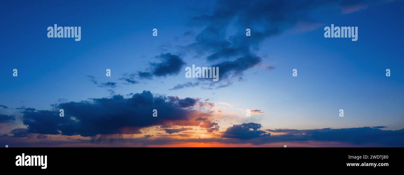 Panoramic view purple sunset hi-res stock photography and images - Alamy