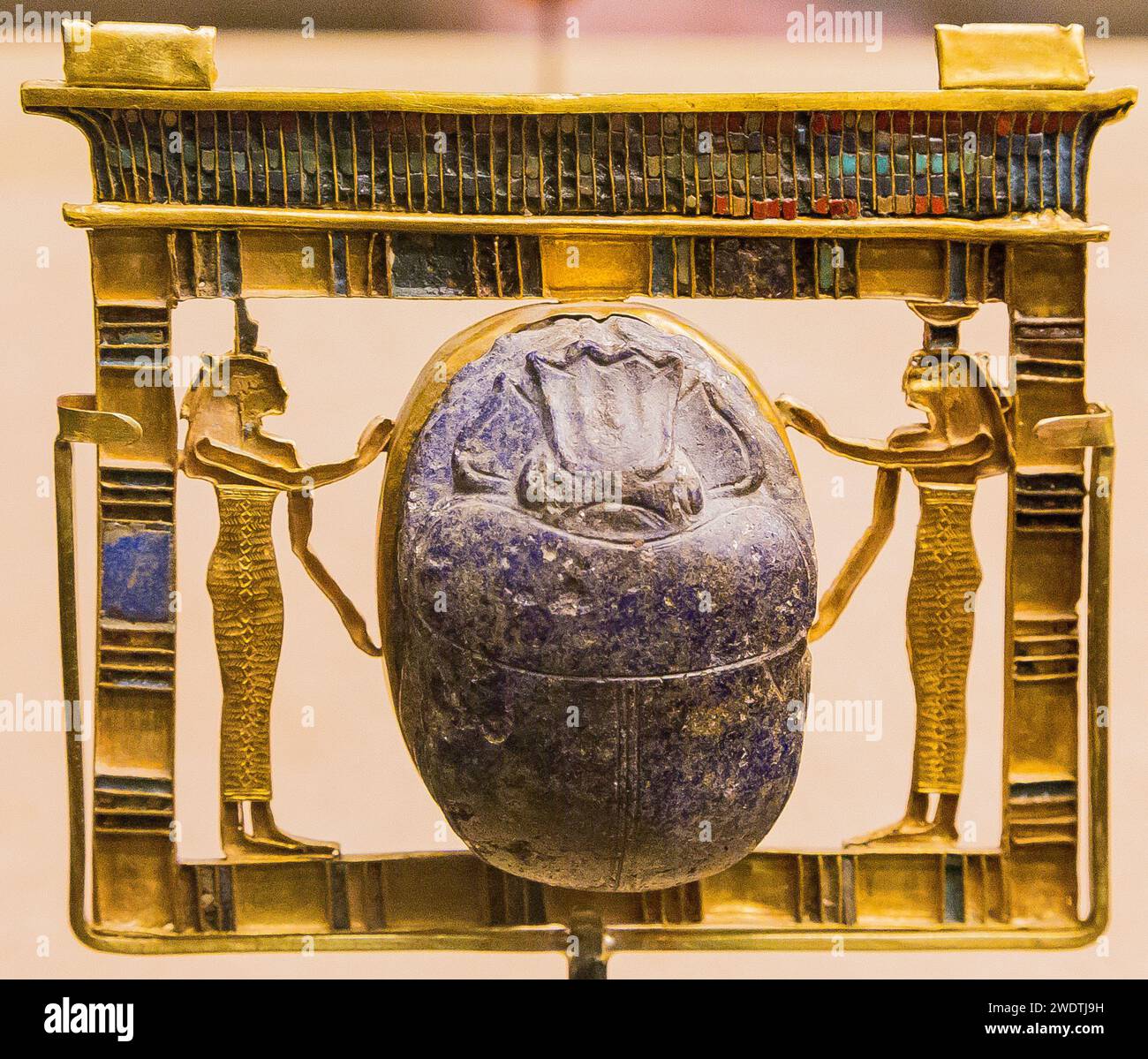 Egypt, Saqqara, Serapeum, pectoral : Rising sun, as a scarab (god ...