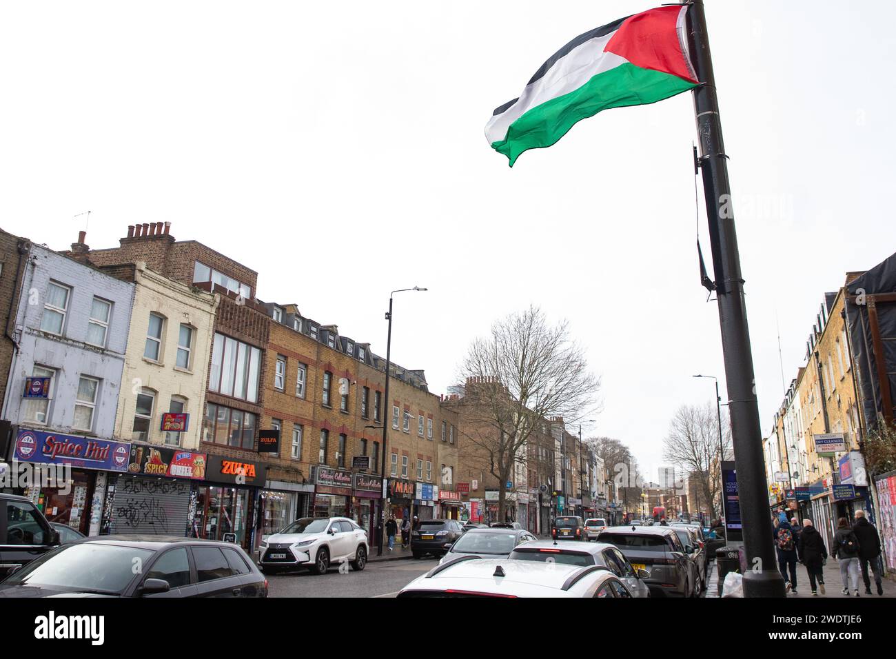 Palestinian flag tower hamlets hi-res stock photography and images - Alamy
