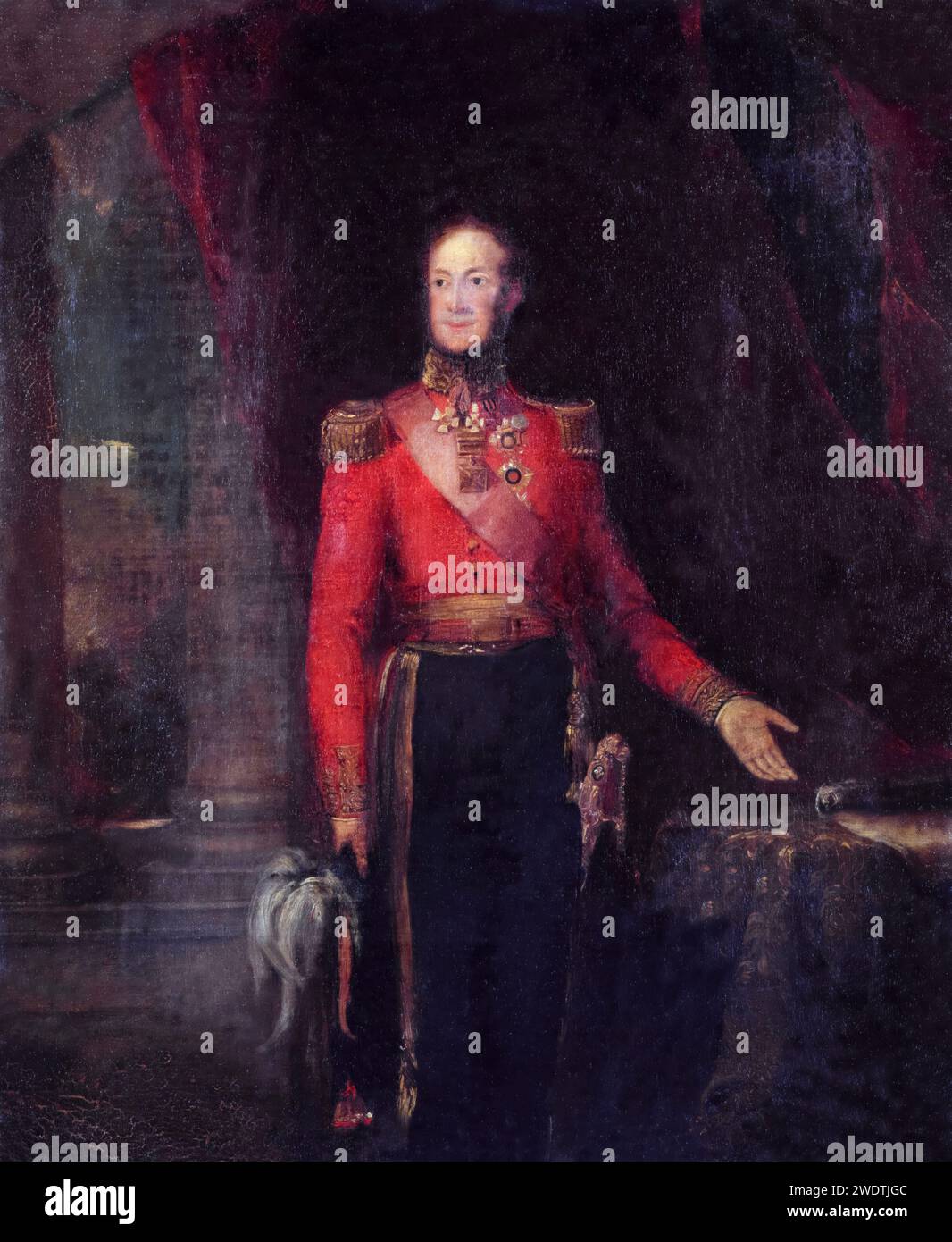 King William II of the Netherlands (1792-1849), portrait painting in ...