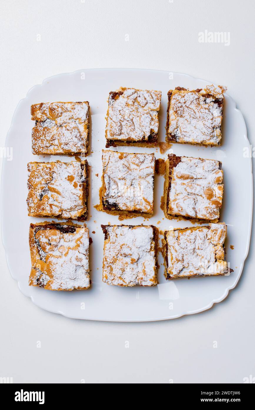 Traditional Romanian cake made at home ready to be served Stock Photo ...