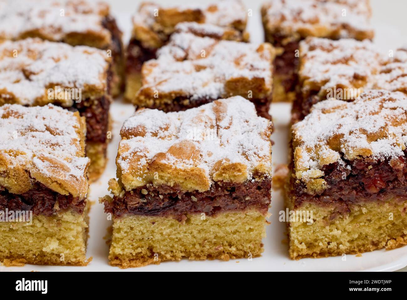 Traditional Romanian cake made at home ready to be served Stock Photo ...