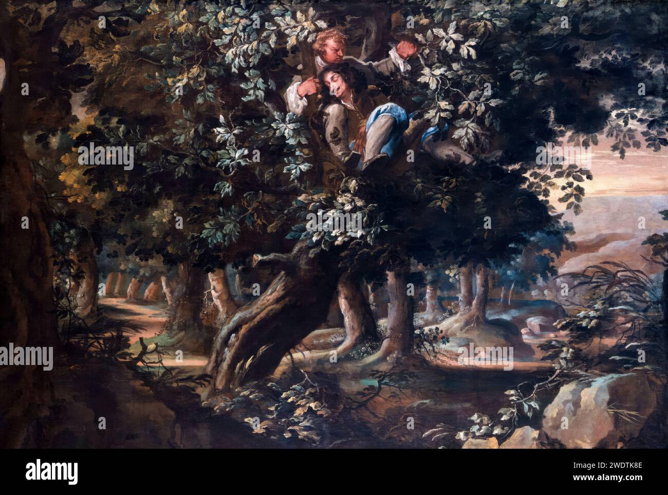 Charles II (1630-1685) and Colonel William Carlos hiding in the Royal ... Charles II (1630-1685) and Colonel William Carlos hiding in the Royal ...