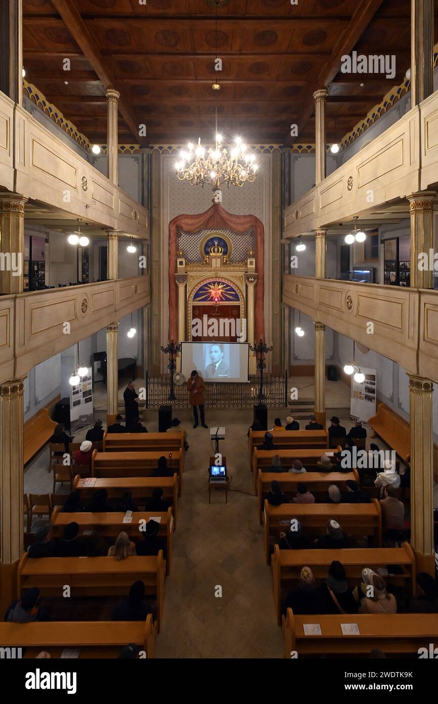 Pilsen, Czech Republic. 21st Jan, 2024. A commemorative event in the ...