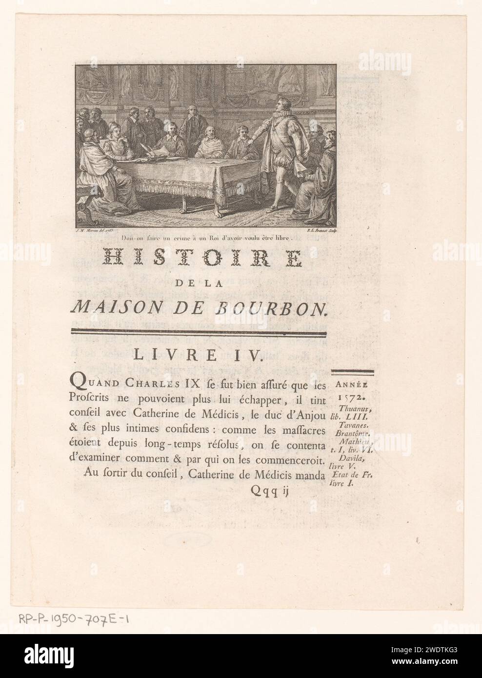 Catharina De'Medics and Karel IX, Benoit Louis Prevost, after Jean ...