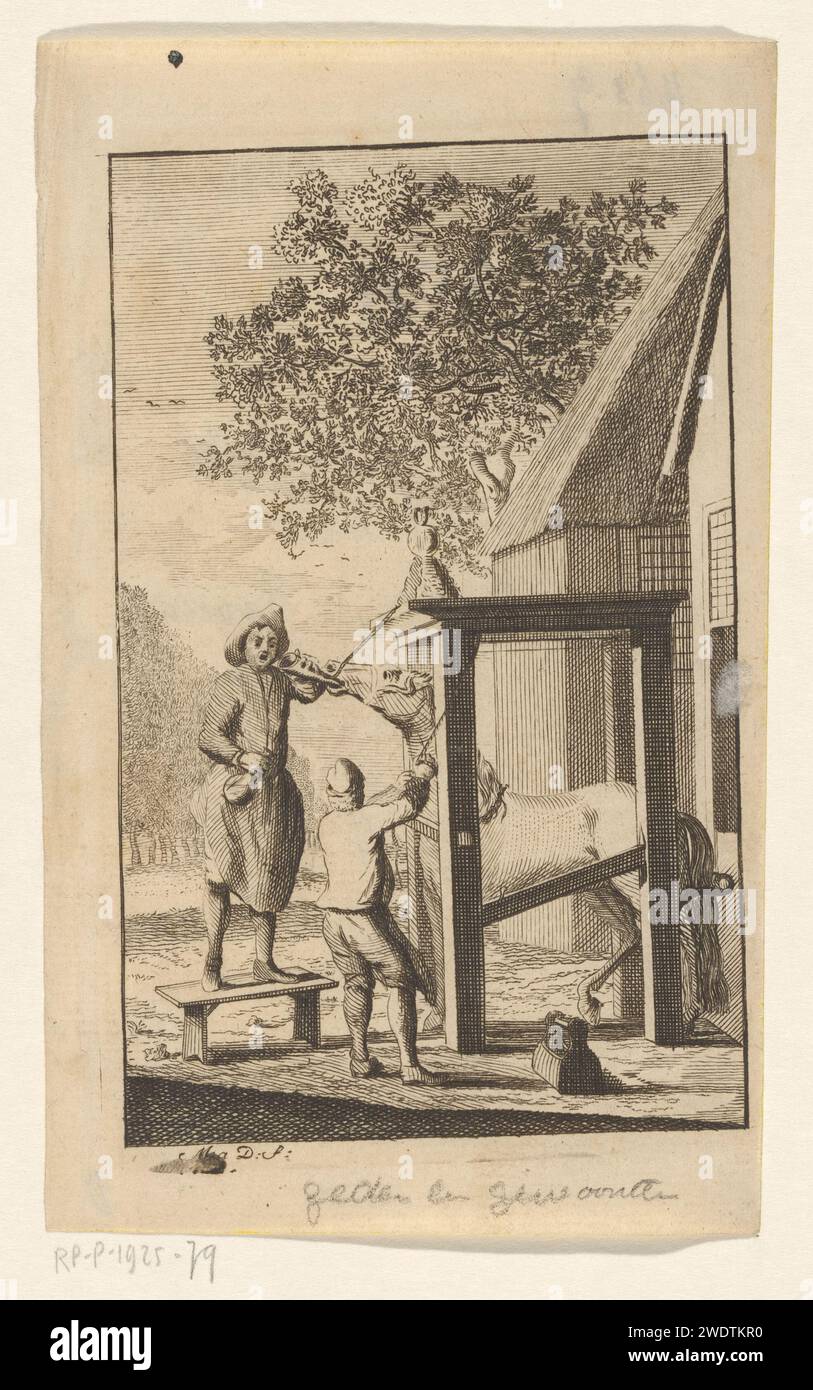 Hoefsmid, monogrammist MAD, 1750 print Amsterdam paper etching ...