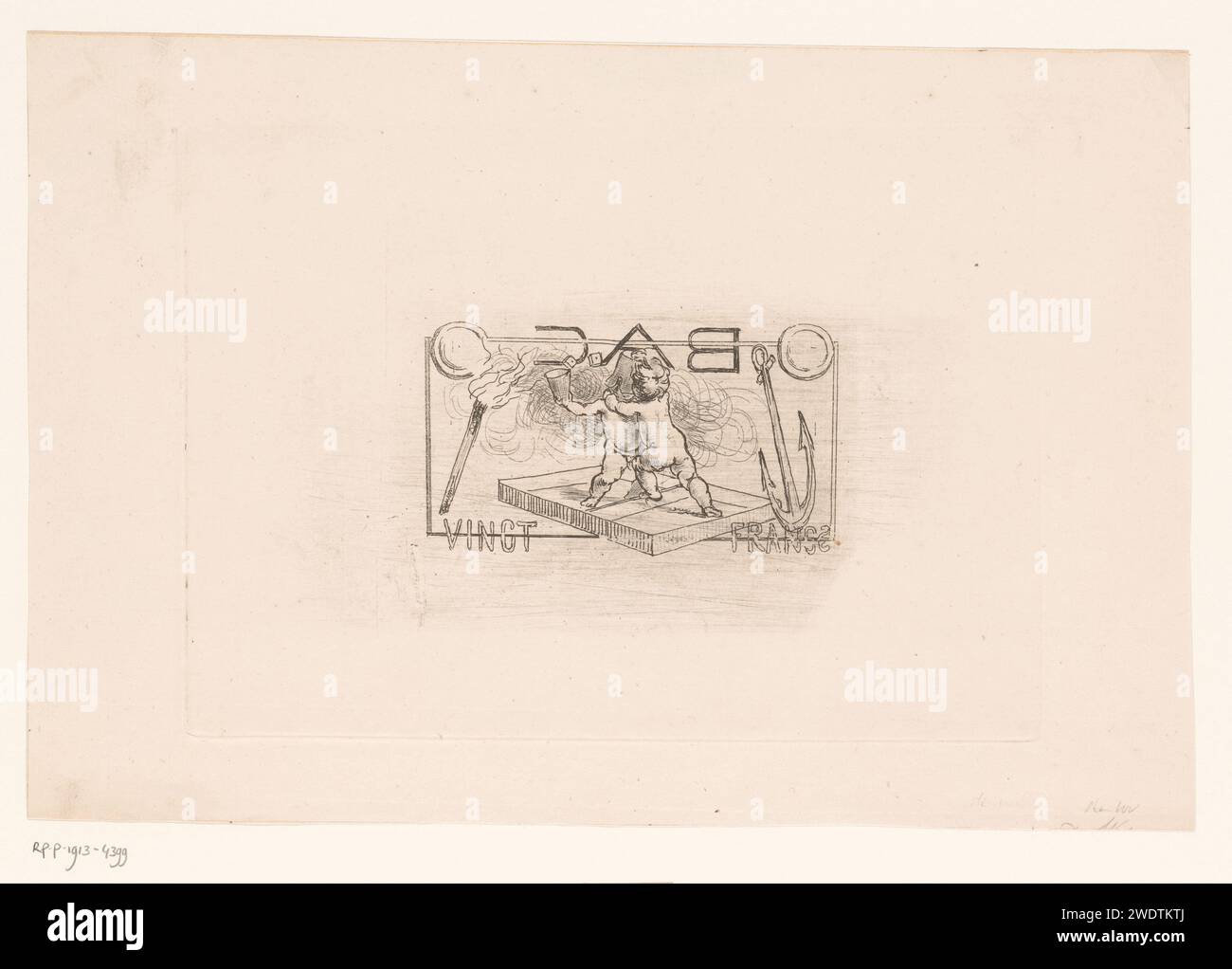 Two putti with dice game, a torch and an anchor, Adrien de Witte ...