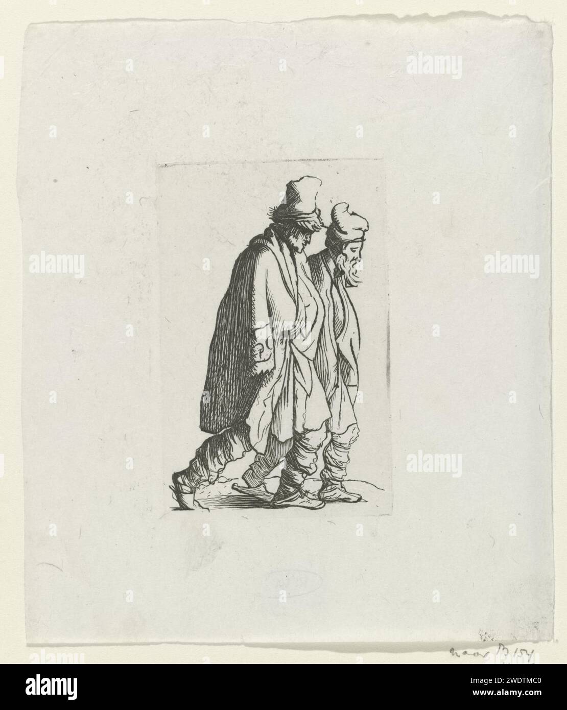 Two running beggars, William James Smith, after Rembrandt van Rijn ... Two running beggars, William James Smith, after Rembrandt van Rijn ...