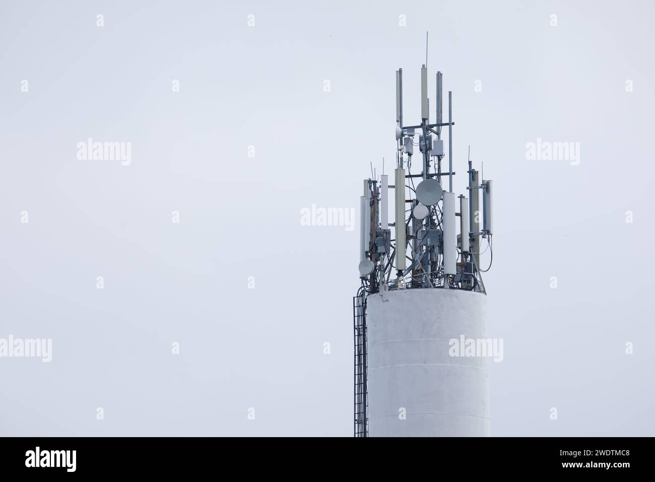 tower of mobile operators 4G, communication station. High quality photo ...