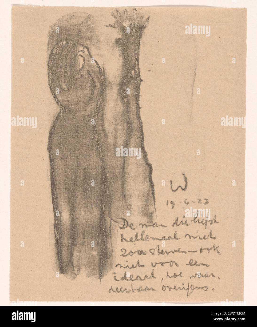 Abstract figure, Erich Wichmann, 1923 print At the bottom of the text ...