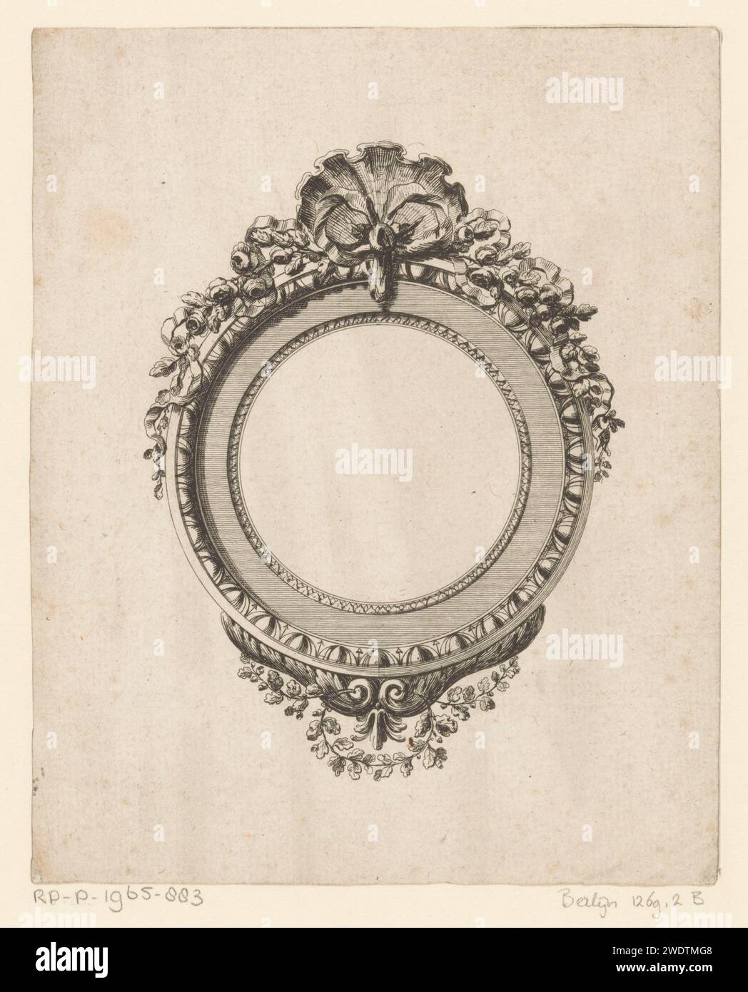 Round frame, Augustin Foin ,, After Richard de Lalonde, 1784 - 1785 ...