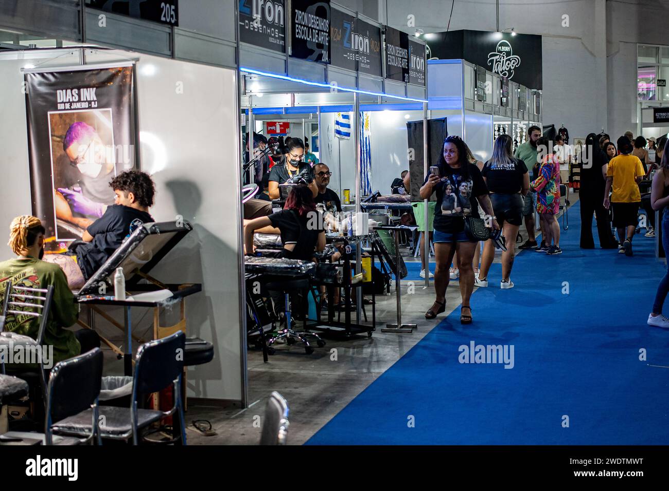 Rio de Janeiro, Brazil - January 21, 2024 - Tattoo Week 2024: A vivid ...