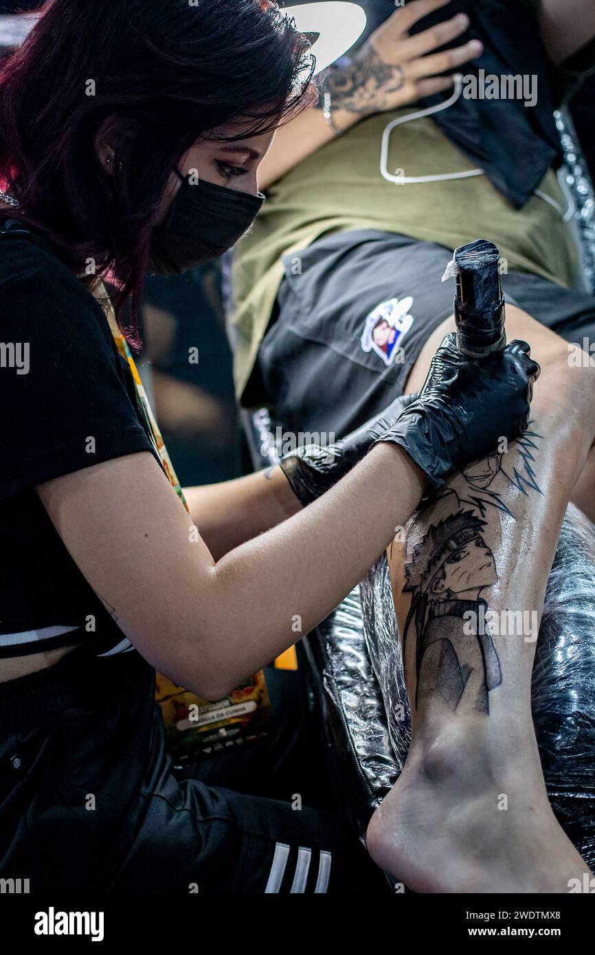 Rio de Janeiro, Brazil - January 21, 2024 - Tattoo Week 2024: A vivid ...
