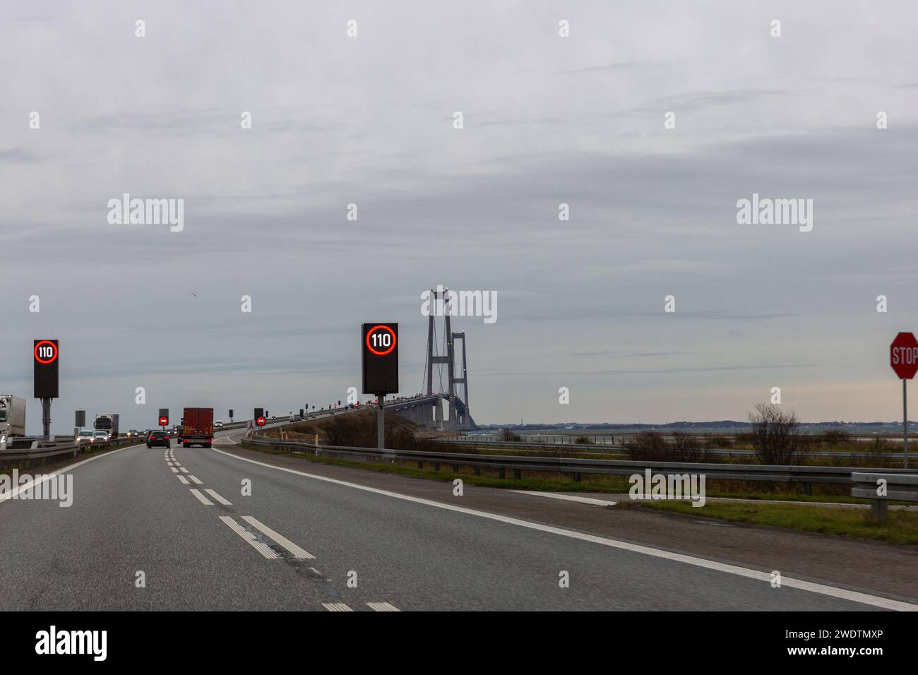 The Great Belt Bridge, Denmark Stock Photo - Alamy