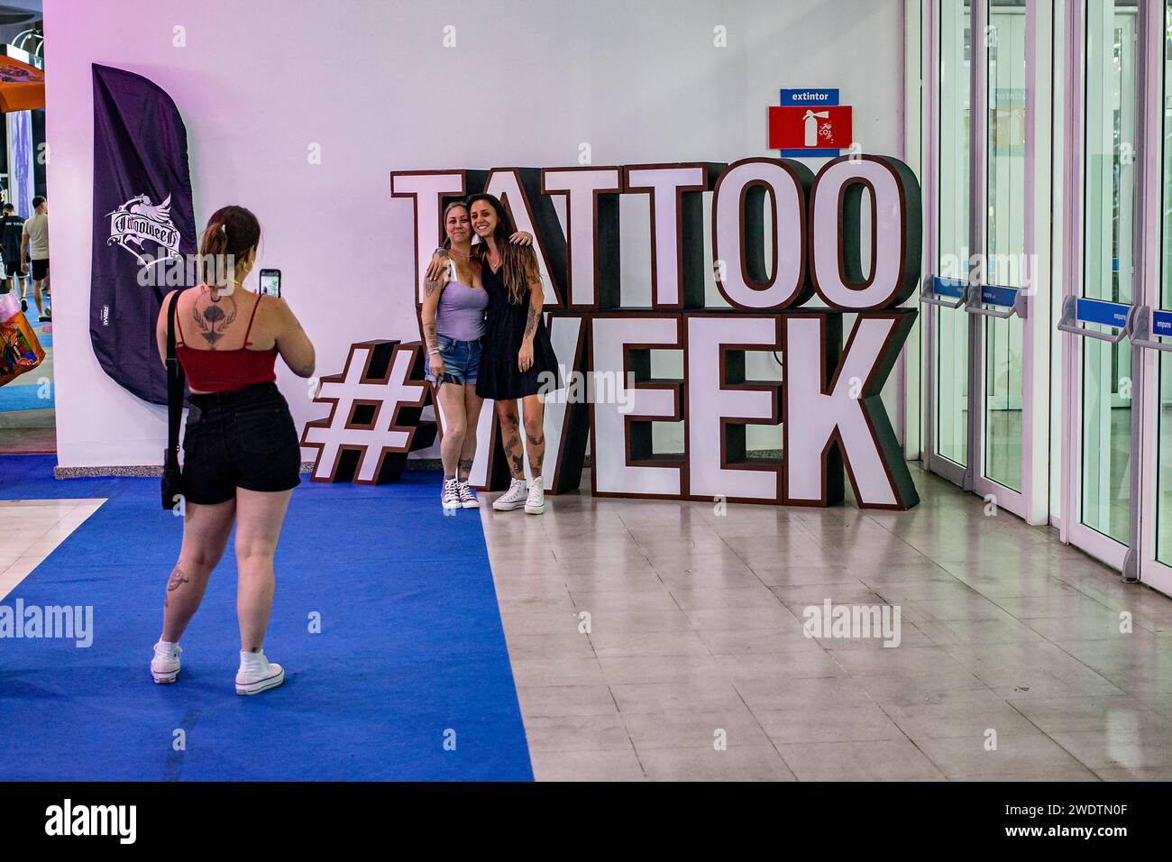 Rio de Janeiro, Brazil - January 21, 2024 - Tattoo Week 2024: A vivid ...