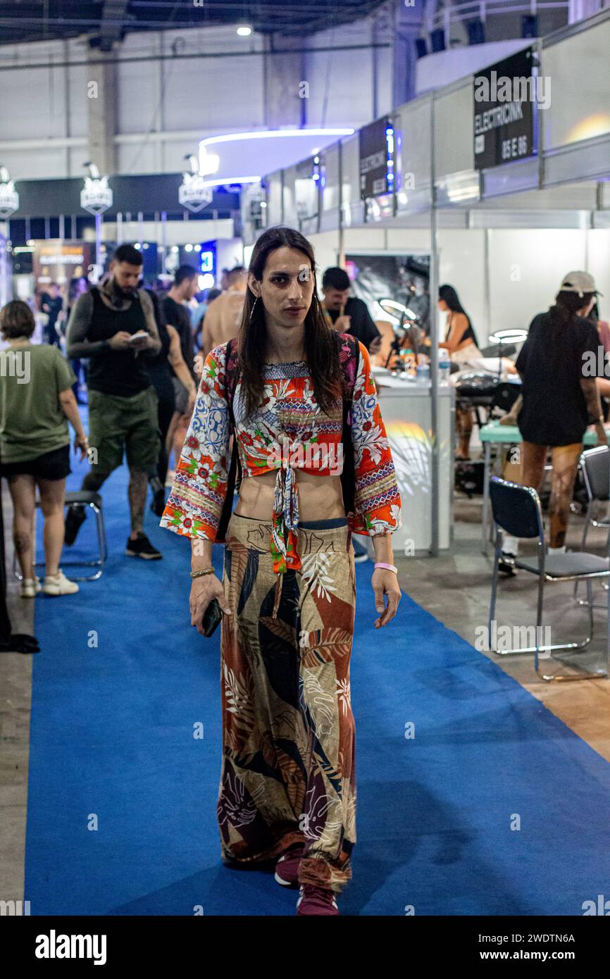 Rio de Janeiro, Brazil - January 21, 2024 - Tattoo Week 2024: A vivid ...