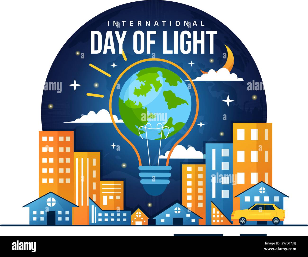 International Day of Light Vector Illustration on May 16 to the ...
