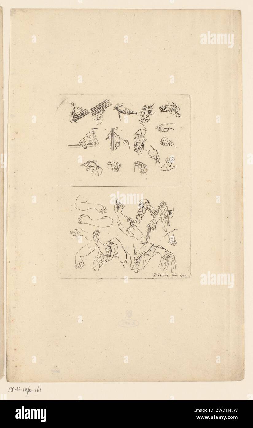 Study with all kinds of positions of hands and fashion study about ...