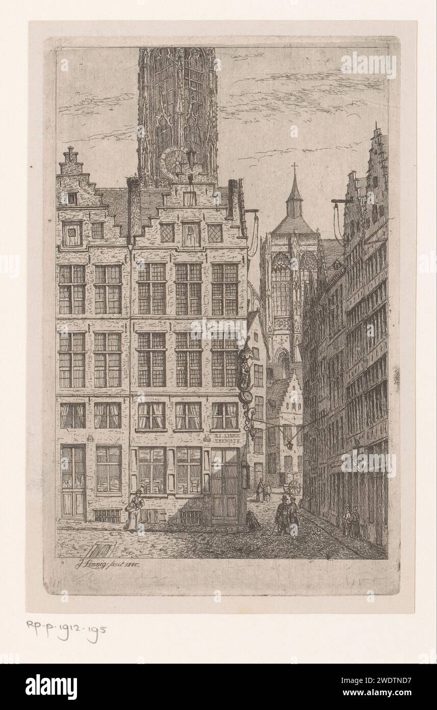 View of the furniture maker of Pieter-Jozef Linnig in Antwerp, Jean ...