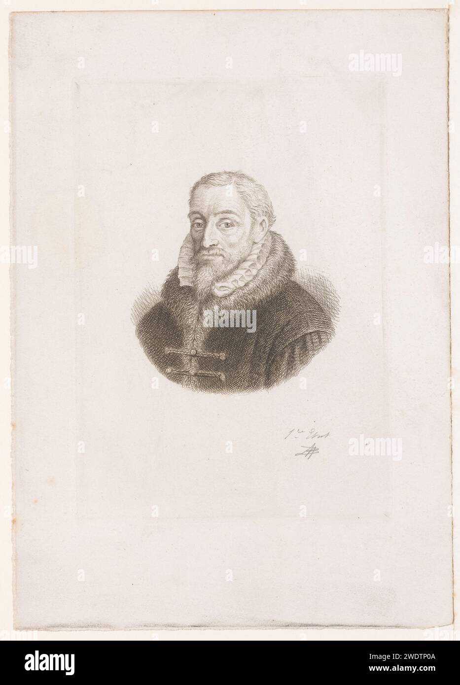 Portrait of Christoffel Plantijn, Jean Baptiste Pierre Michiels, 1881 ...