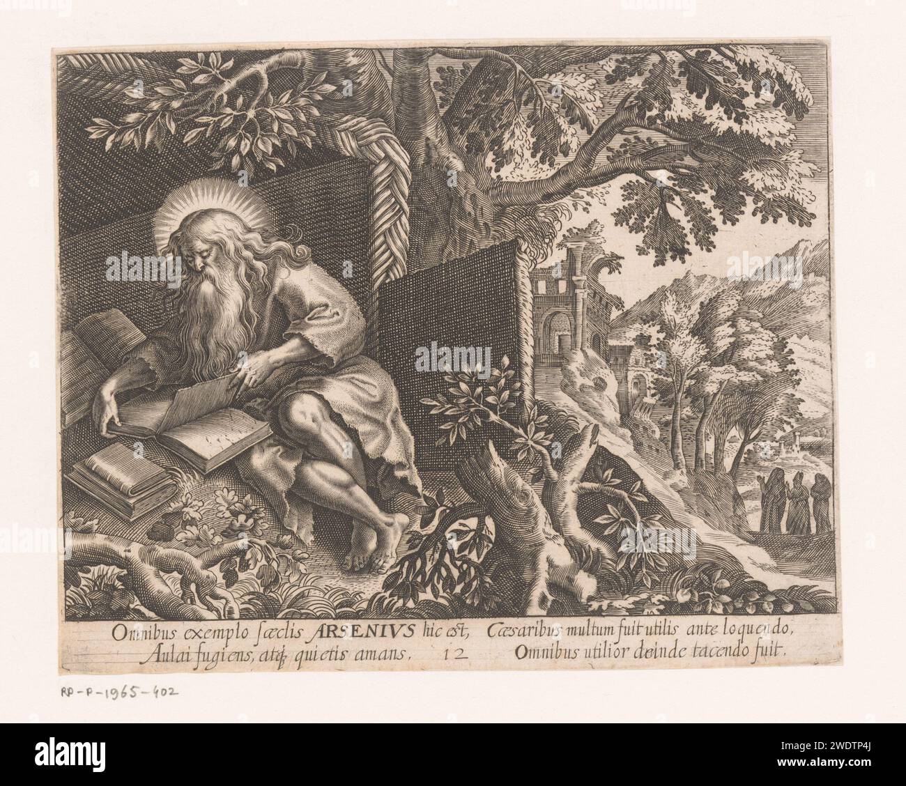 Saint Arsenius the Great as a recluse, Charles van Boeckel, After ...
