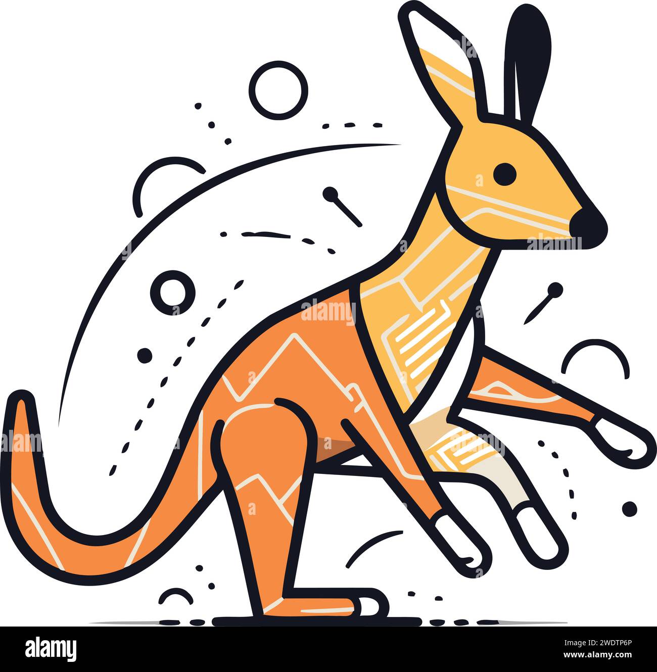 Australian kangaroo sign Stock Vector Images - Alamy