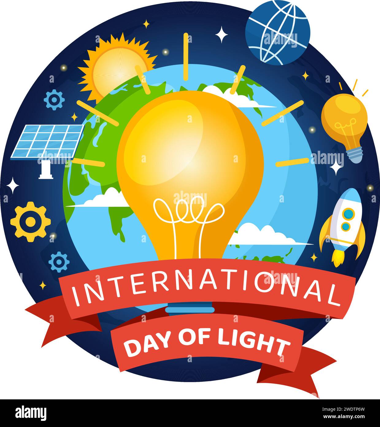 International Day of Light Vector Illustration on May 16 to the ...