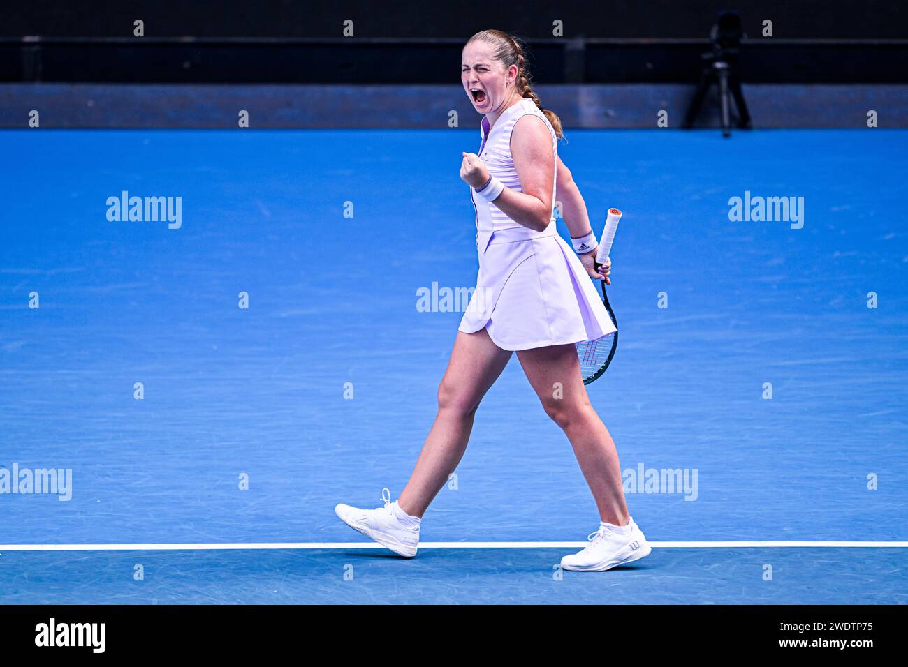 Paris, France. 20th Jan, 2024. Jelena Alona Ostapenko during the ...