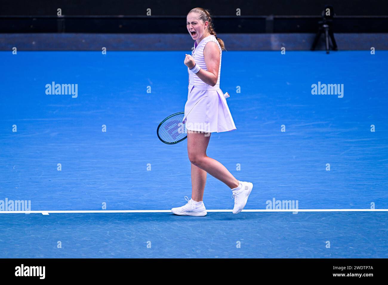 Paris, France. 20th Jan, 2024. Jelena Alona Ostapenko during the ...