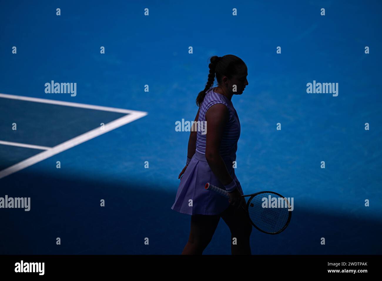 Paris, France. 20th Jan, 2024. Jelena Alona Ostapenko during the ...