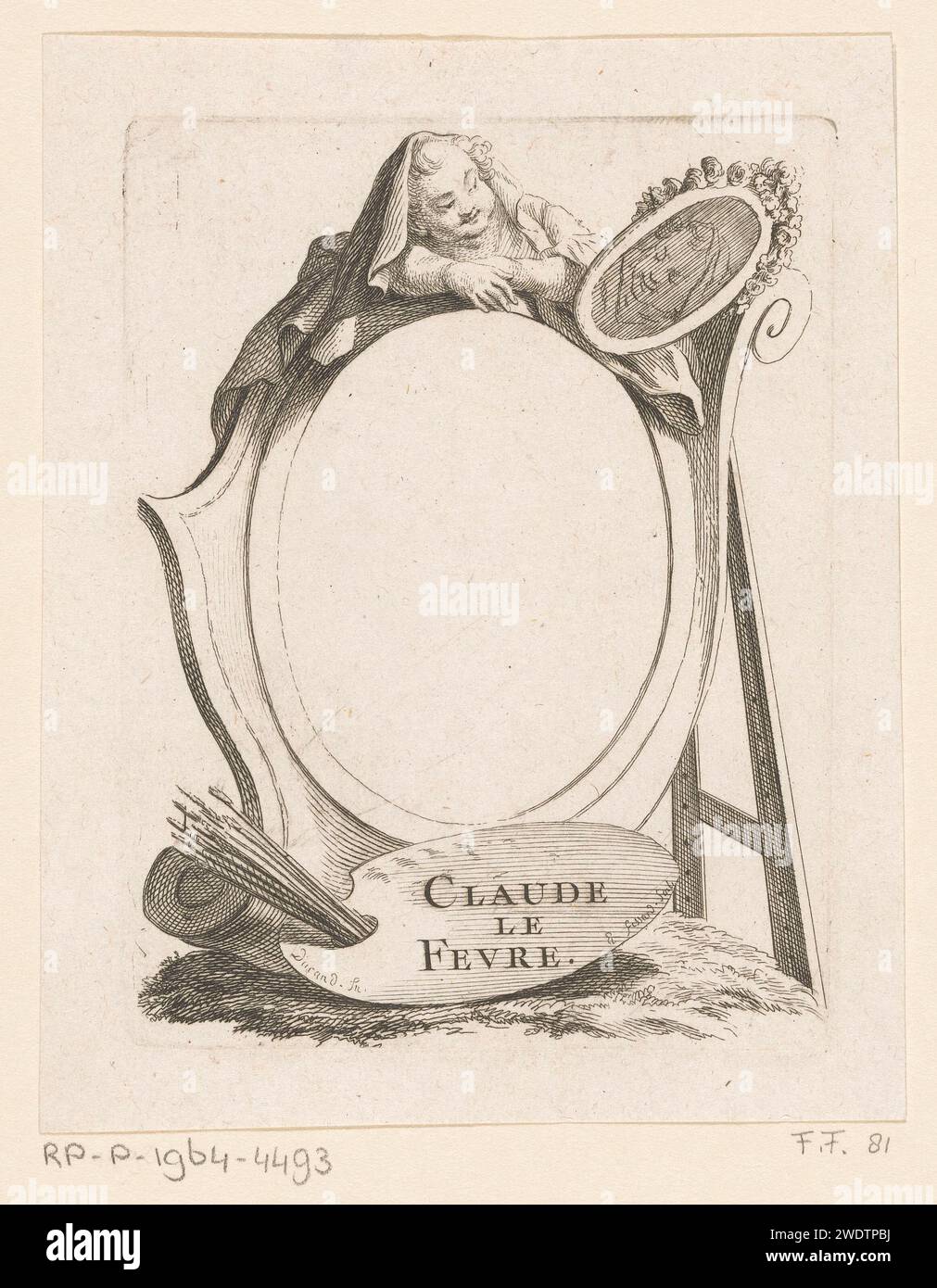 Frame for Claude Le Fevre, Etienne Fessard, After Durand, 1724 - 1777 ...