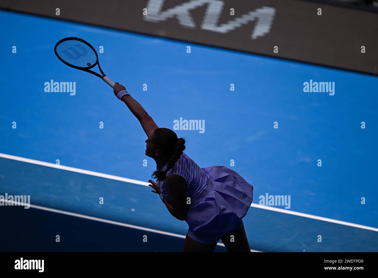 Paris, France. 20th Jan, 2024. Jelena Alona Ostapenko during the ...