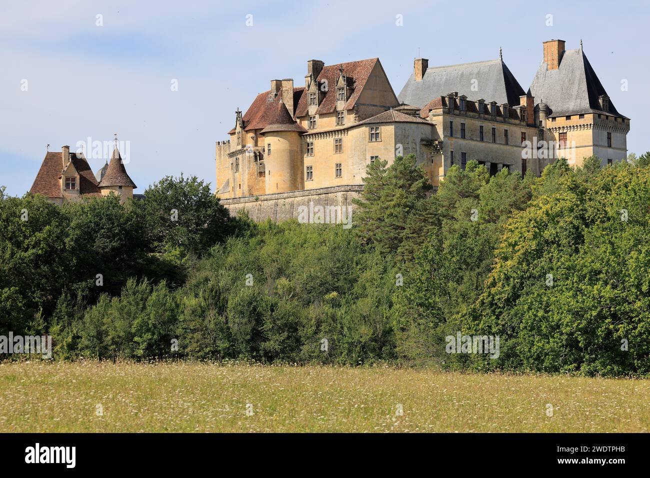 Biron Castle. The Château de Biron, founded in the 12th century, was ...