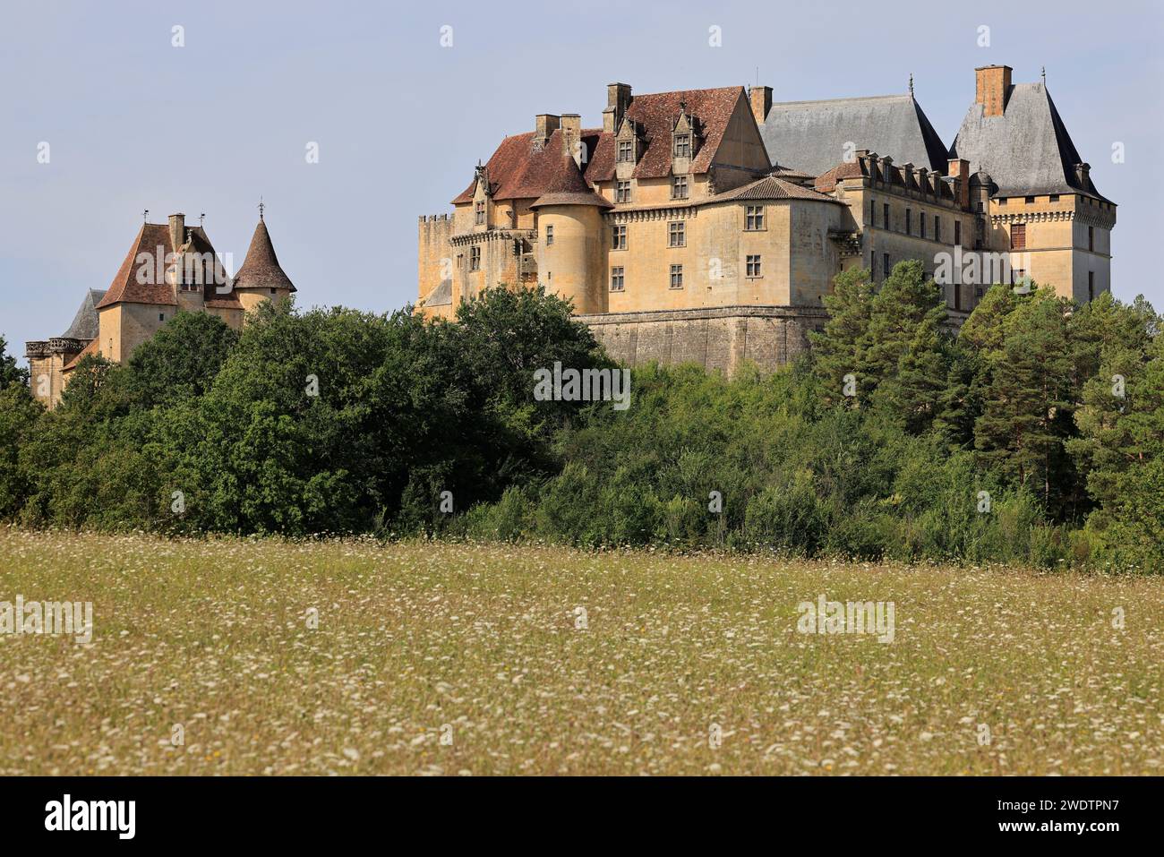 Biron Castle. The Château de Biron, founded in the 12th century, was ...