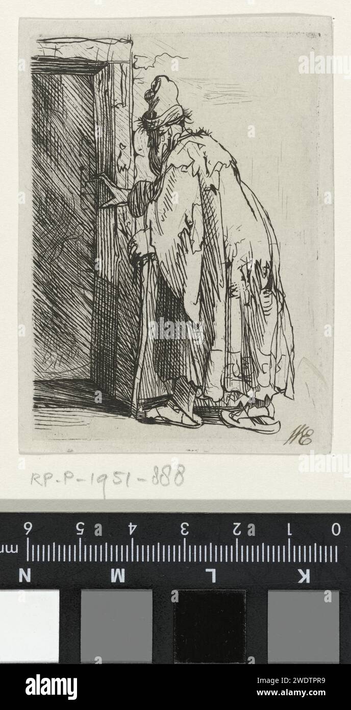 Blind Tobias at a door, William James Smith, After Rembrandt van Rijn ...
