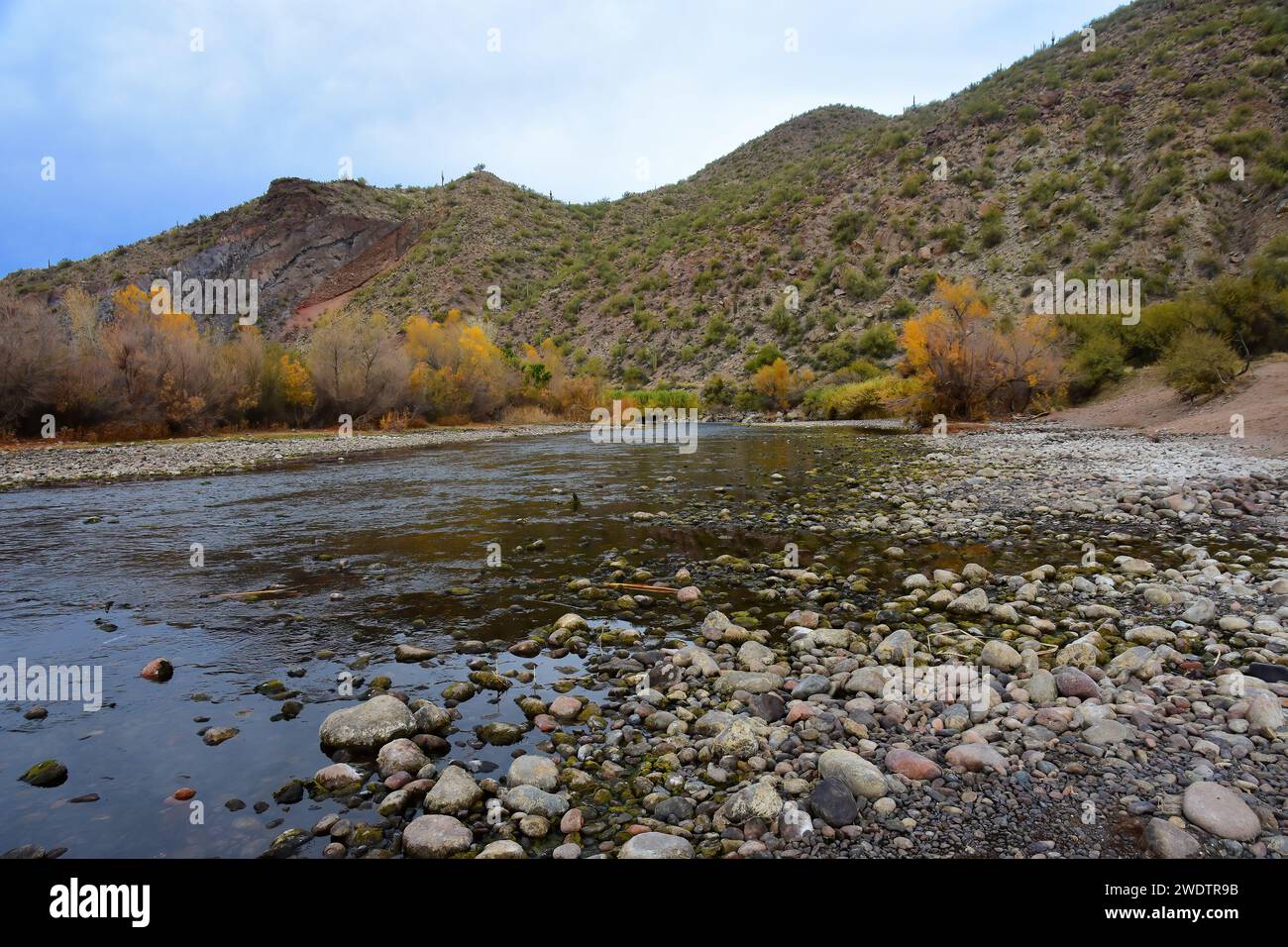 Salt River Arizona recreation area, Desert Mountains, east of Phoenix ...
