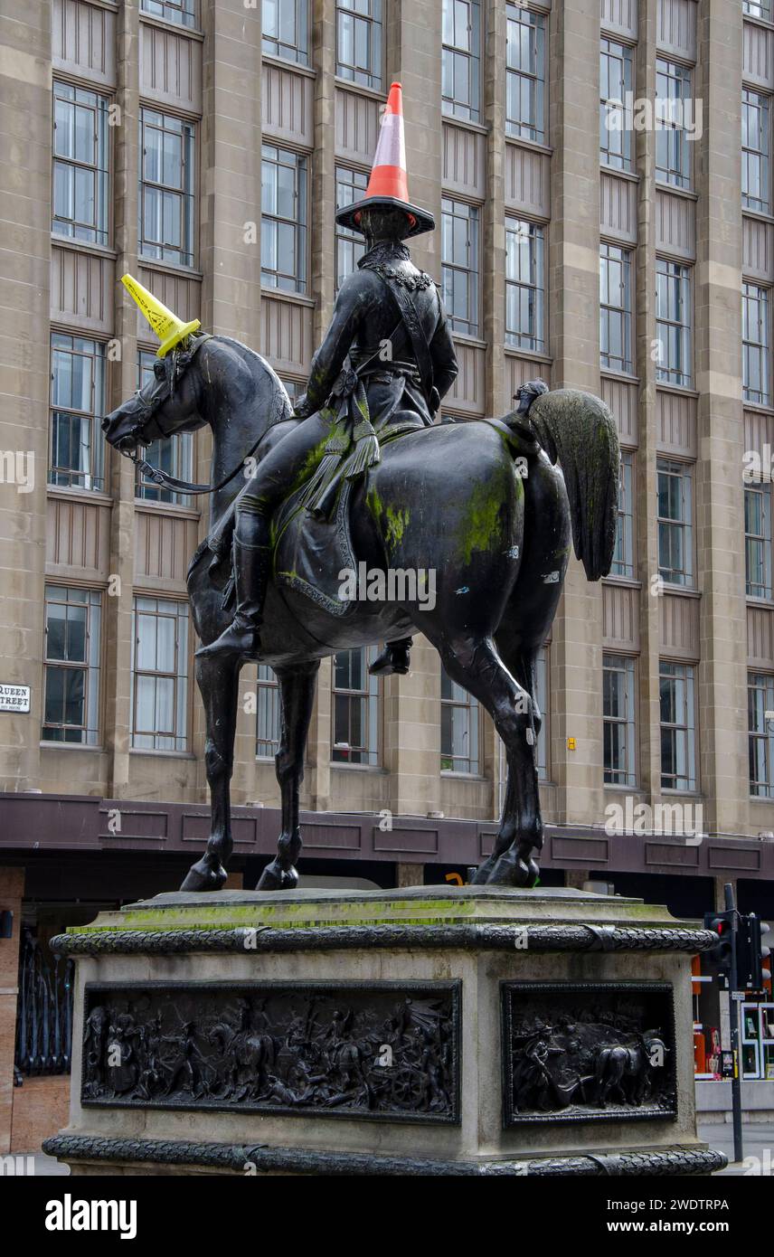 GLASGOW, SCOTLAND - AUGUST 13th 2014: The Duke of Wellington's horse ...