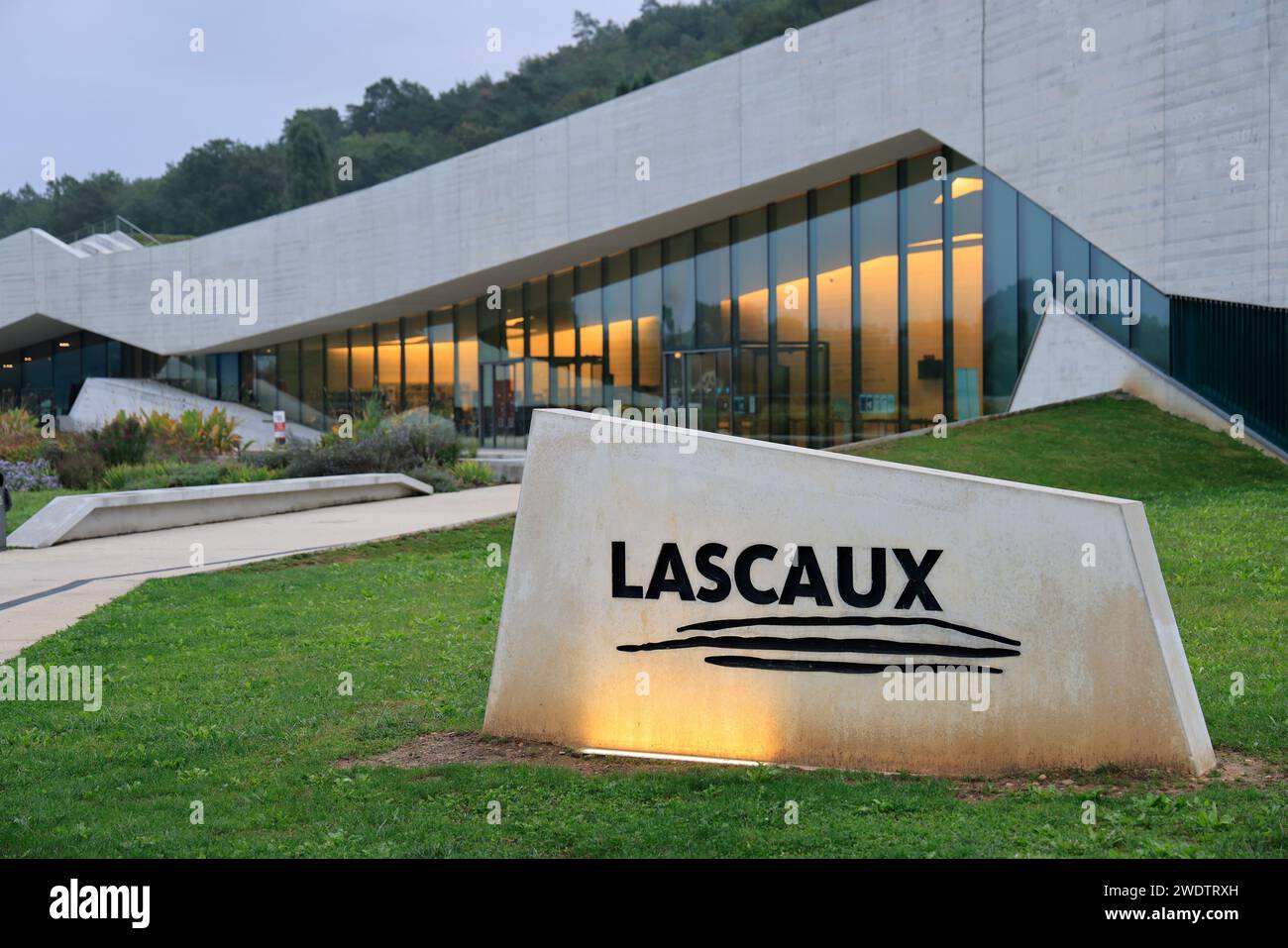 Entrance to Lascaux 4, international center for cave art presenting ...