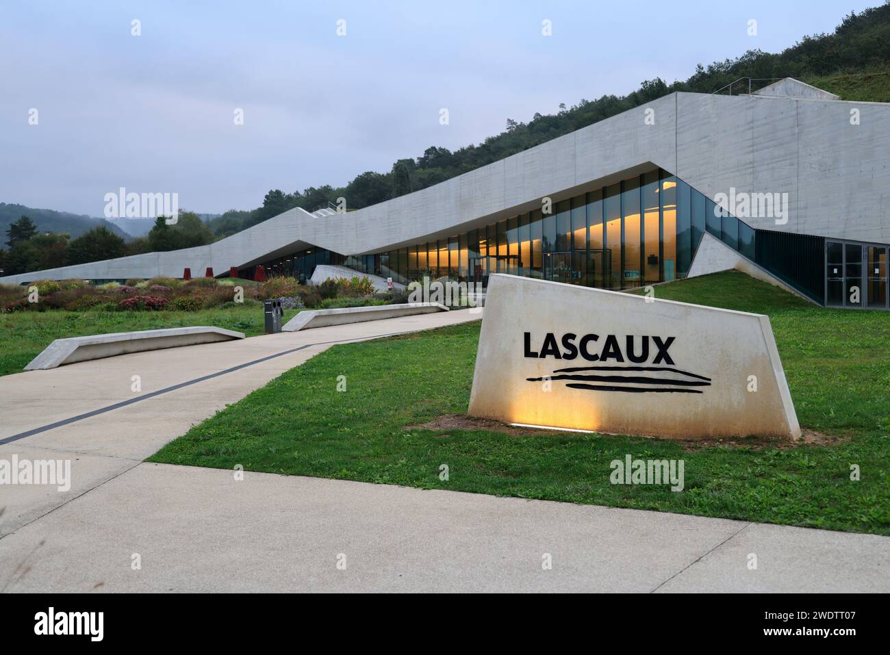 Entrance to Lascaux 4, international center for cave art presenting ...